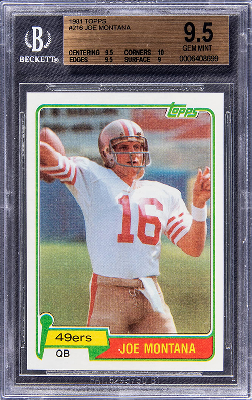 Joe Montana Football Card Value Guide