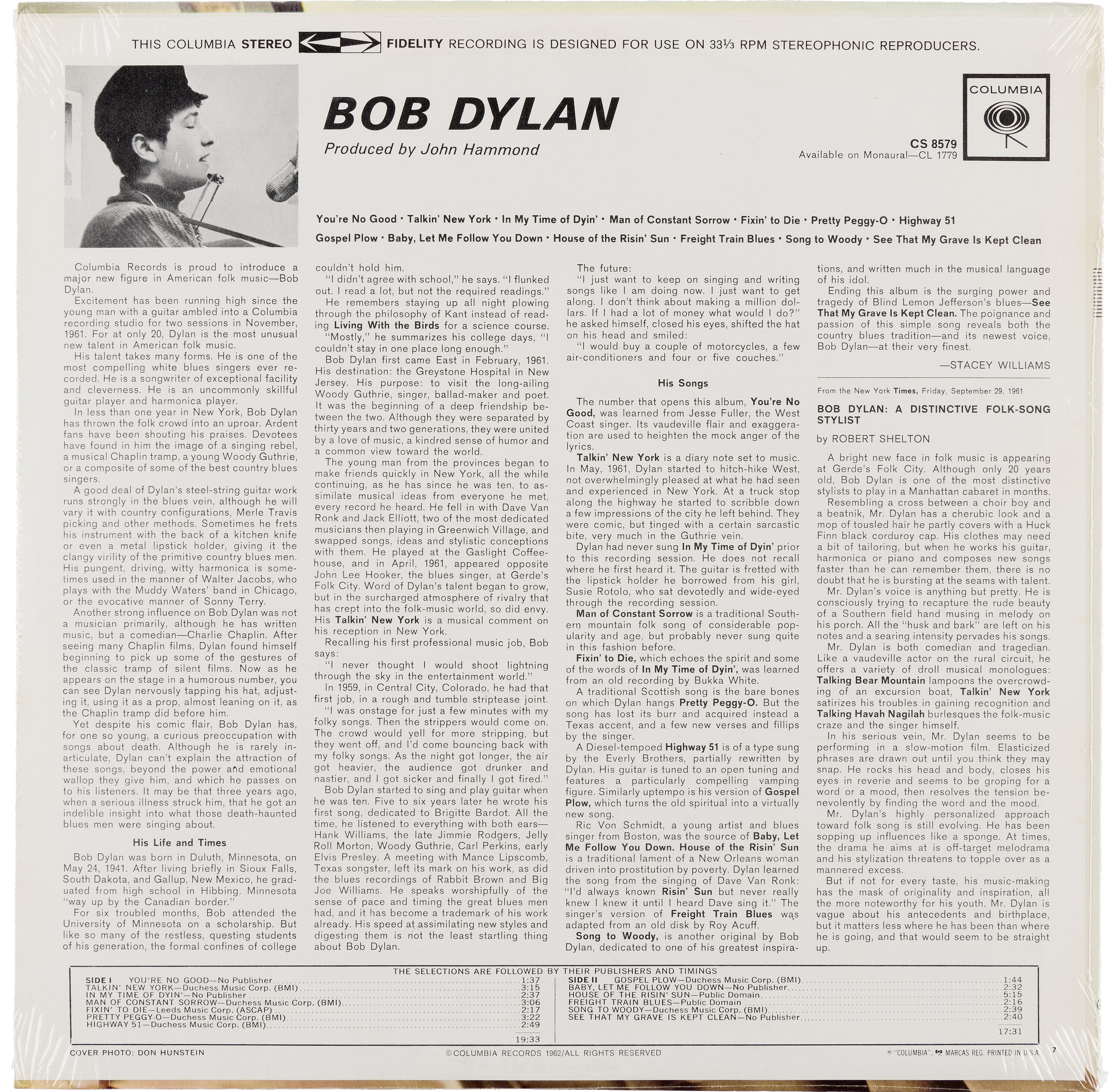 Bob Dylan Vinyl Price Guide